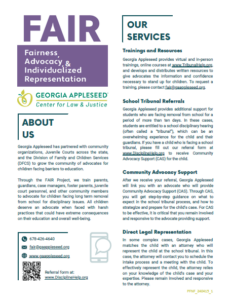FAIR Flyer – Georgia Appleseed Center for Law & Justice